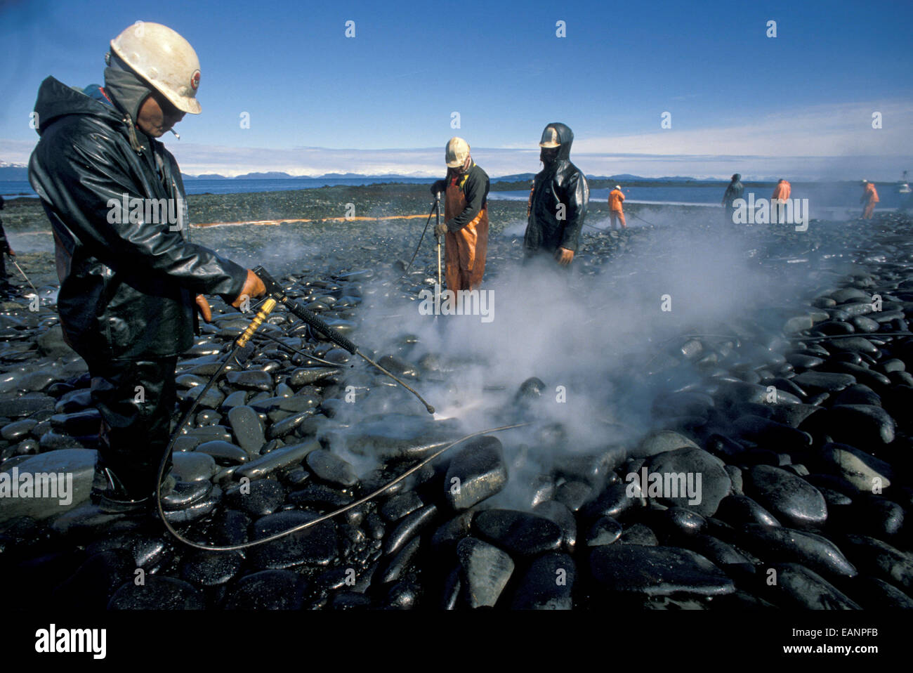 Oil Spill Clean Up Exxon High Resolution Stock Photography and Images ...