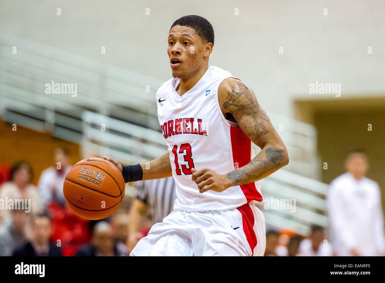 November, 18 2014: Cornell Big Red guard Devin Cherry (13) dribbles the ...