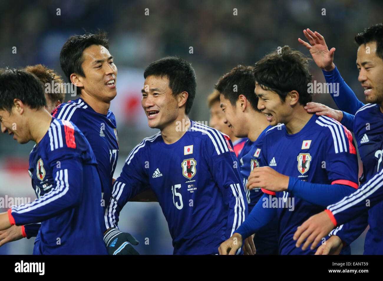 Yanmar Stadium Nagai, Osaka, Japan. 18th Nov, 2014. Japan team group ...