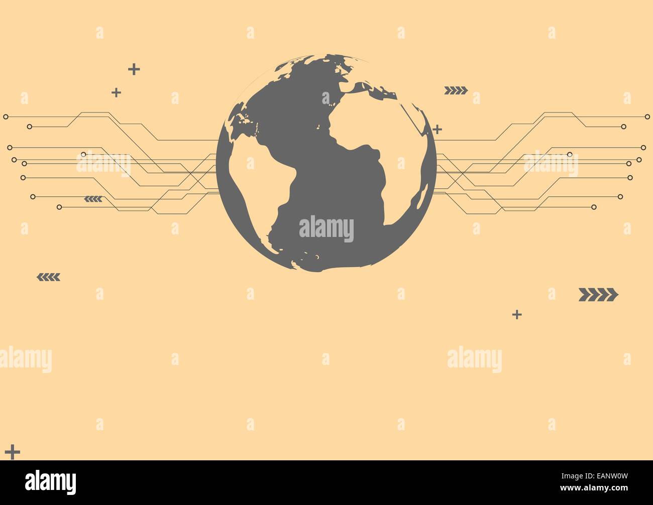 Minimal tech abstract background. Vector flat design Stock Photo - Alamy