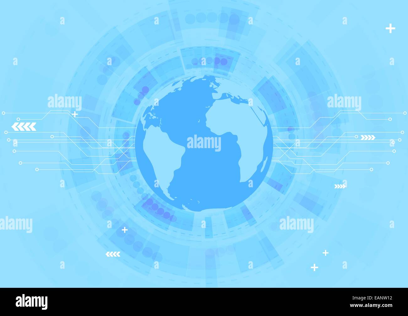 Flat technology abstract background. Vector design Stock Photo - Alamy