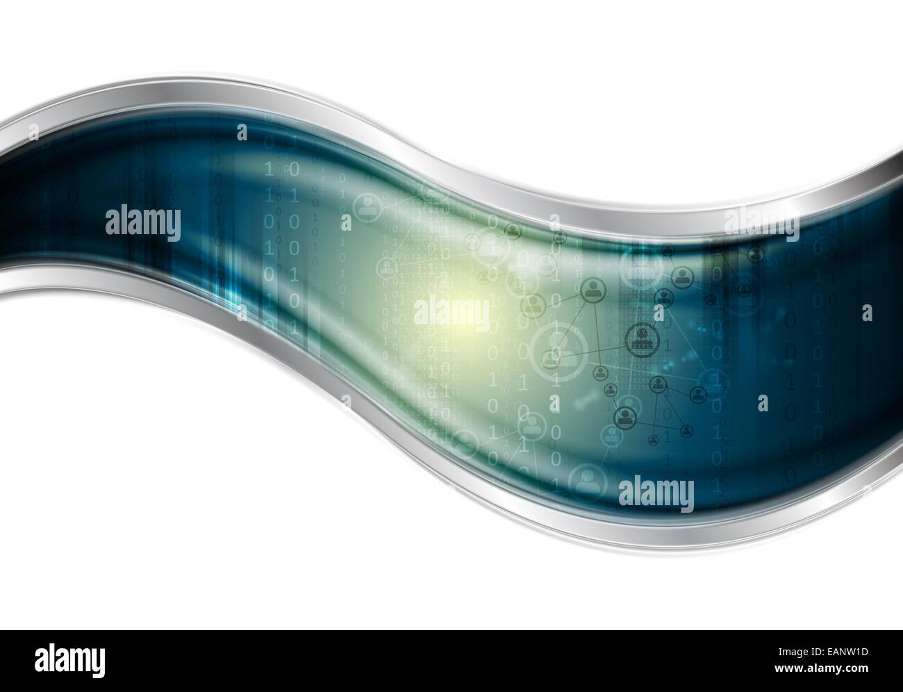 Technology background with metal wave. Vector design Stock Photo - Alamy