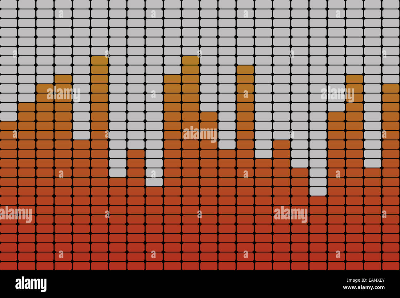Equalizer orange signal Stock Photo - Alamy