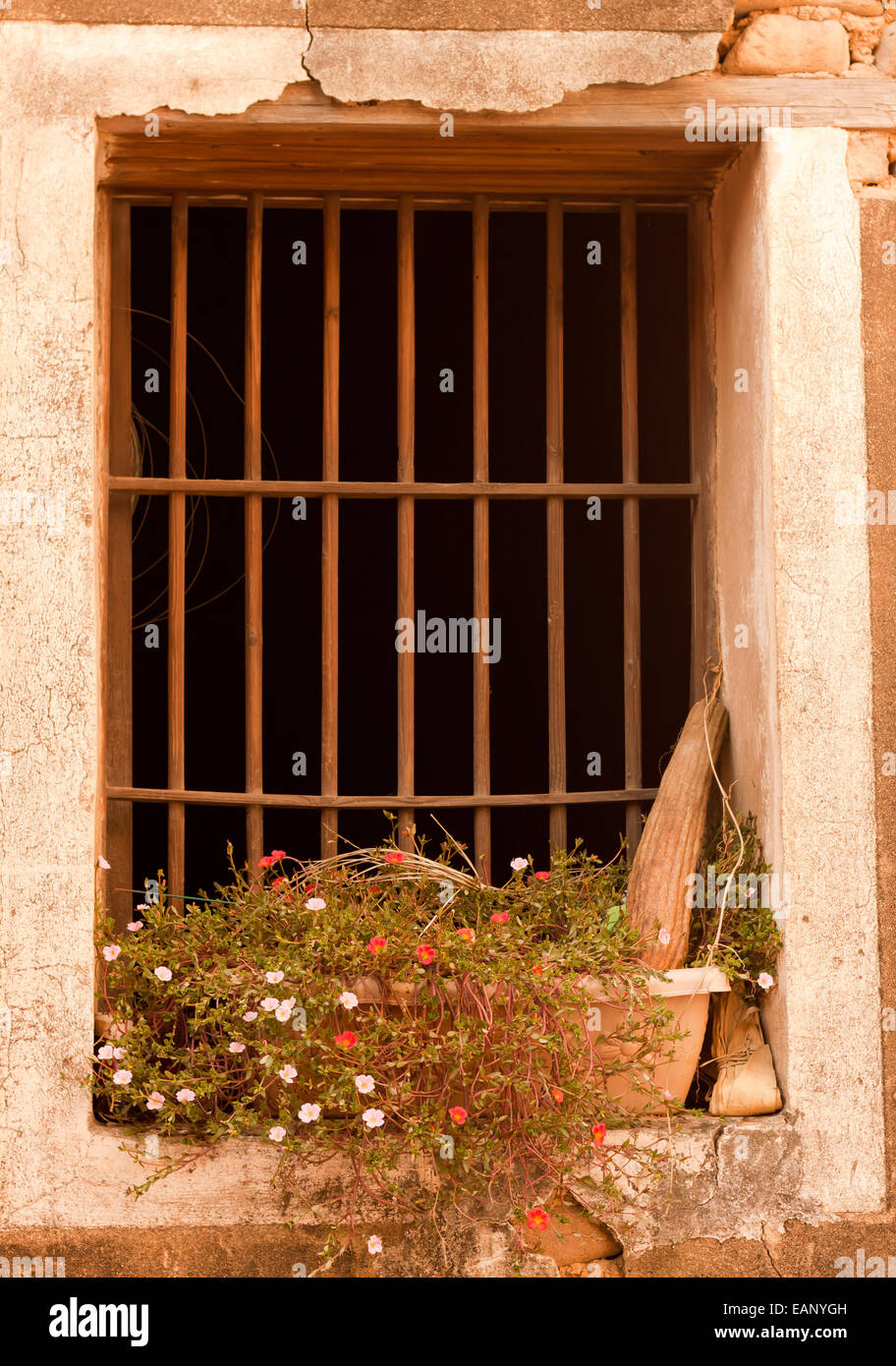 Rustic window in a chinese village Stock Photo - Alamy