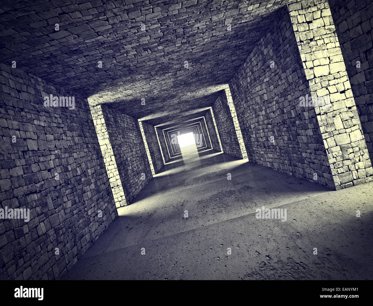3d image of abstract tunnel Stock Photo - Alamy