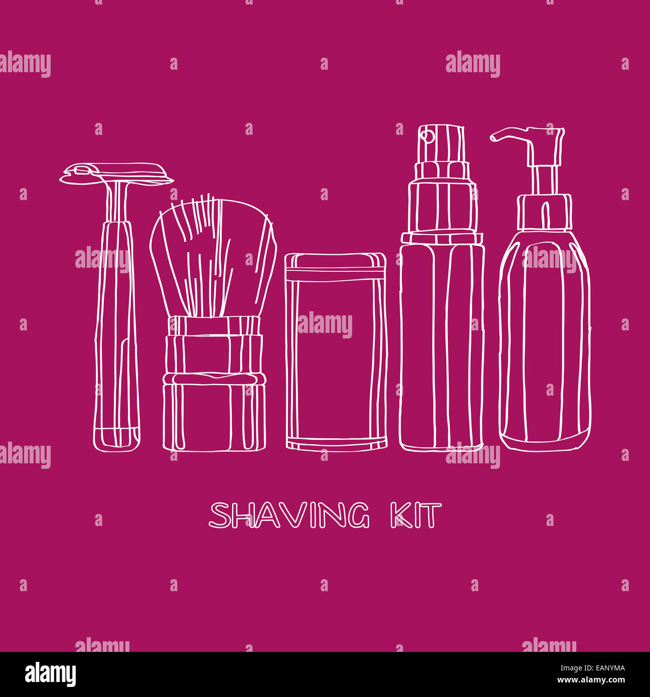 White shaving gel foam icon hi-res stock photography and images - Alamy