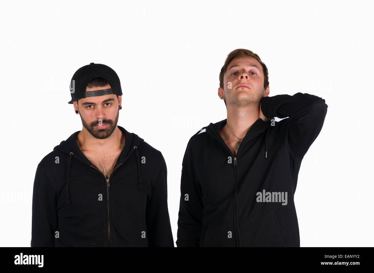 Studio portrait of two cool hi-res stock photography and images - Alamy