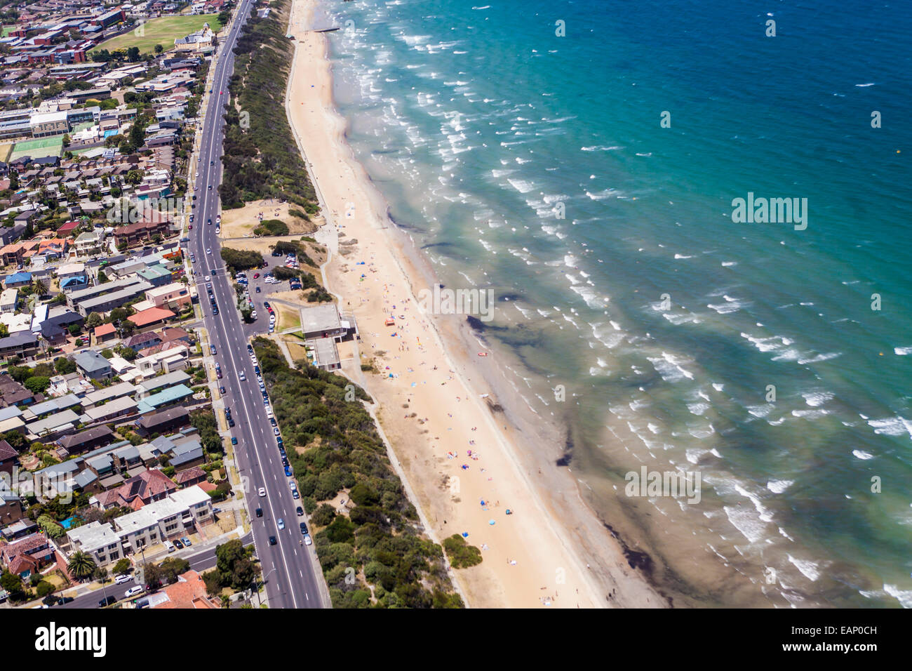 Summer on Mentone Beach Melbourne Stock Photo - Alamy