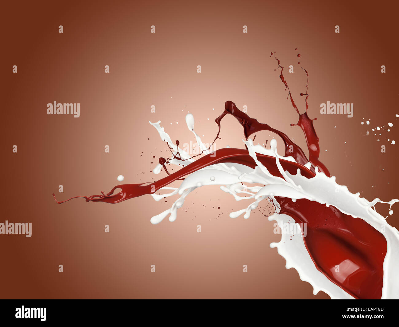 Chocolate milk splash hi-res stock photography and images - Alamy