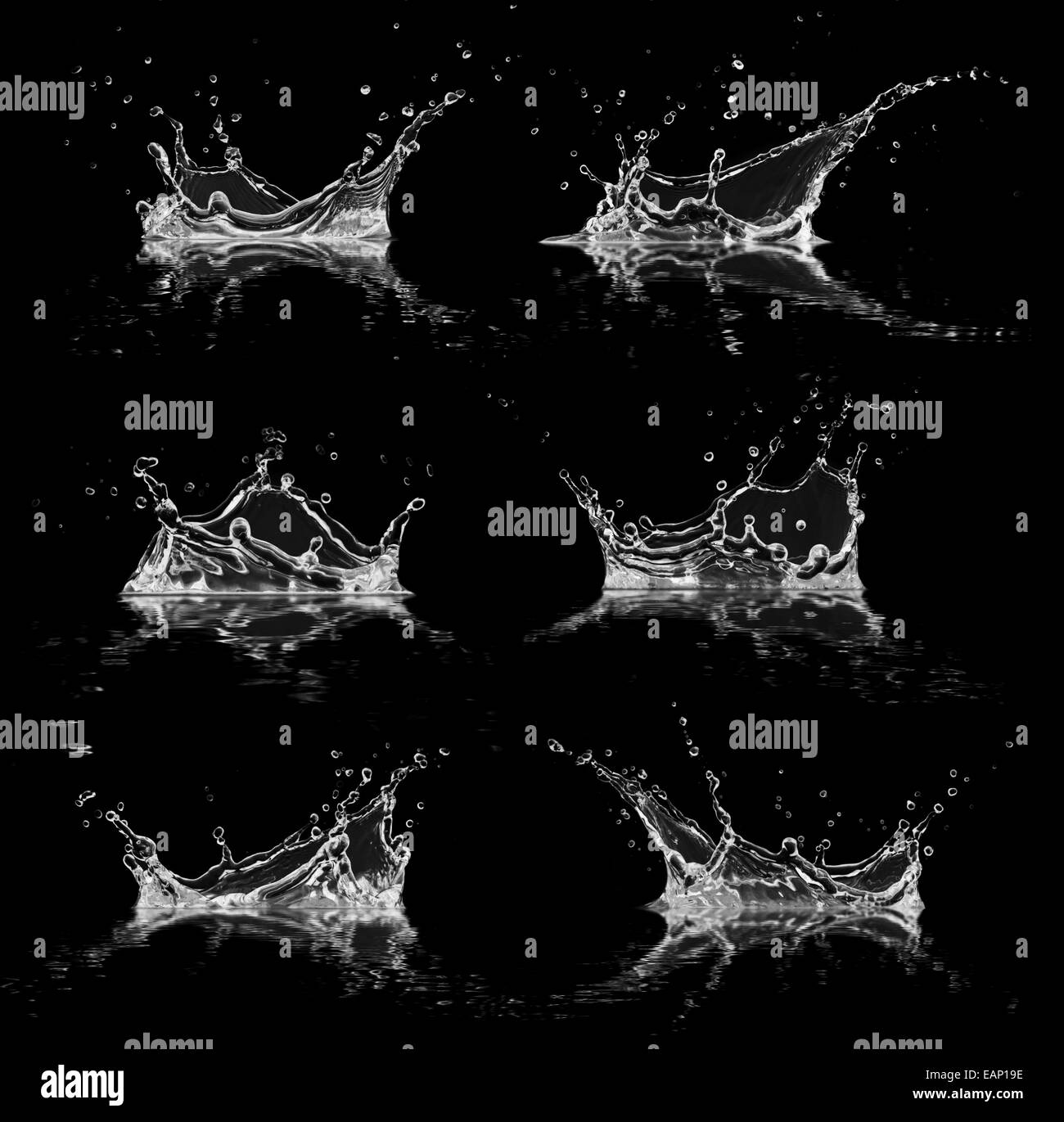 Water splashes Black and White Stock Photos & Images - Alamy