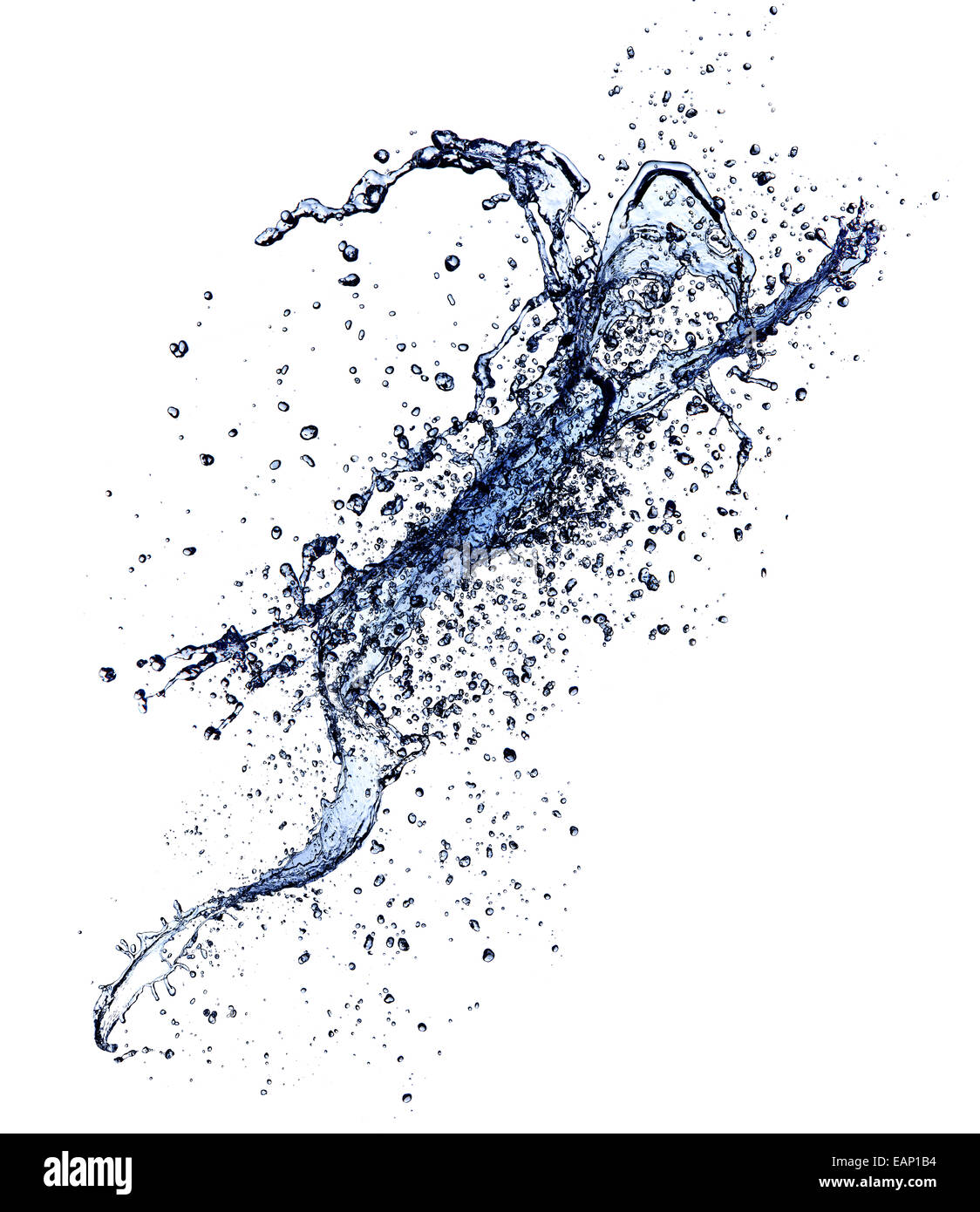 Splash drop water on black Cut Out Stock Images & Pictures - Alamy