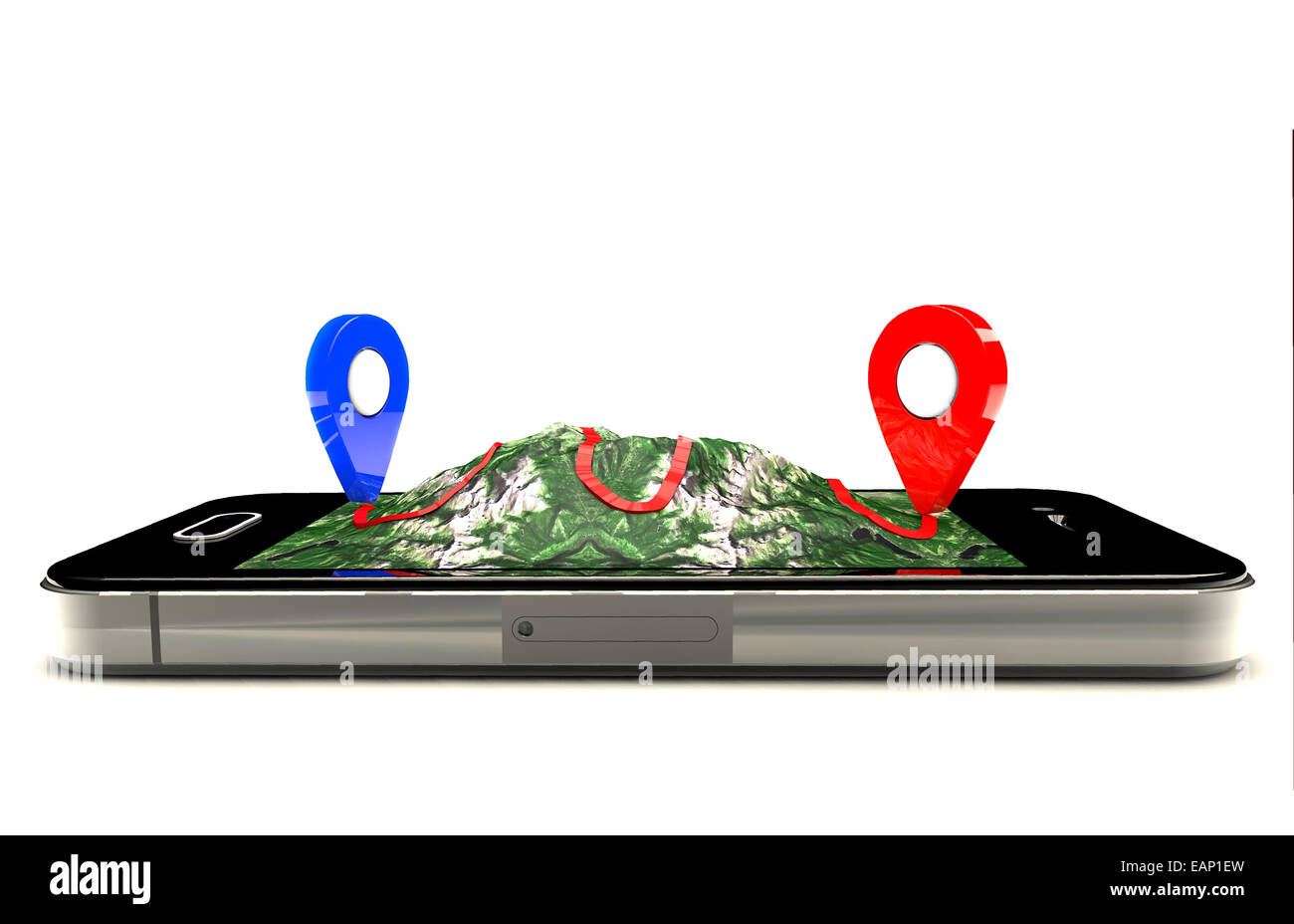 Mobile GPS navigation,travel and tourism concept Stock Photo - Alamy