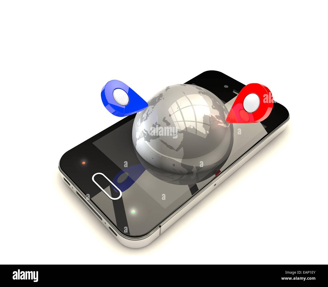 Mobile GPS navigation,travel and tourism concept Stock Photo - Alamy