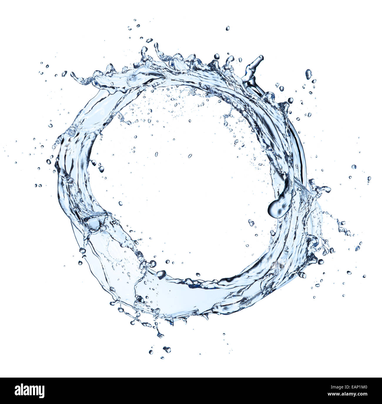 Water splash circle, isolated on white background Stock Photo - Alamy Water splash circle, isolated on white background Stock Photo - Alamy