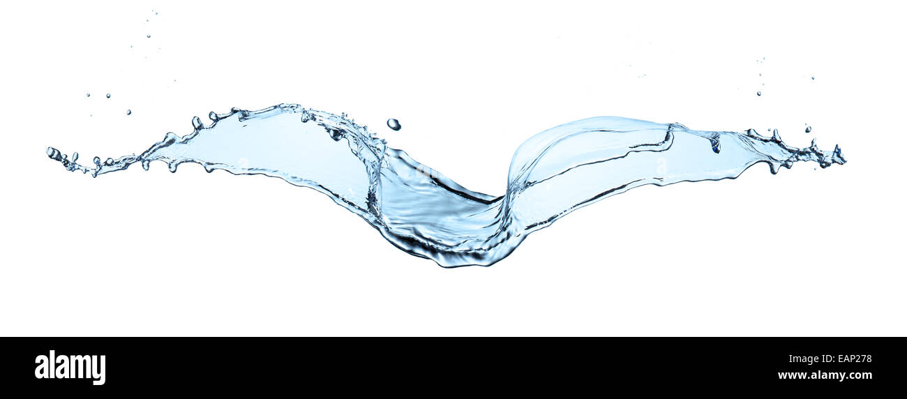 Water splash isolated on white background Stock Photo - Alamy
