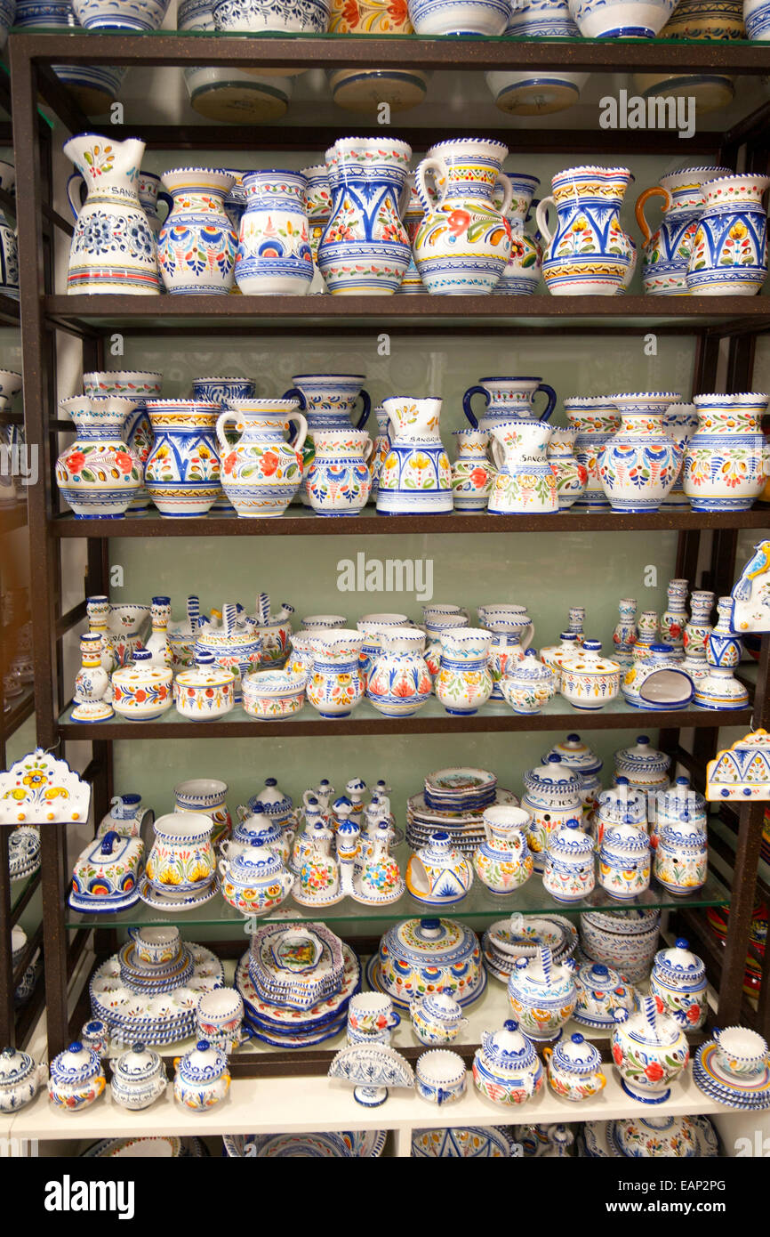 Spanish pottery ceramic shop in hi-res stock photography and images - Alamy