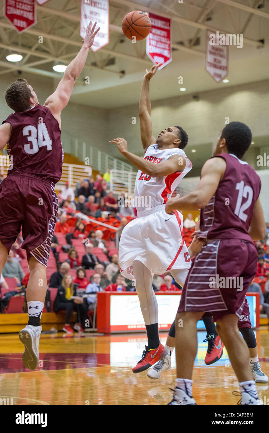 November, 18 2014: Cornell Big Red guard Wil Bathurst (20) takes a shot ...