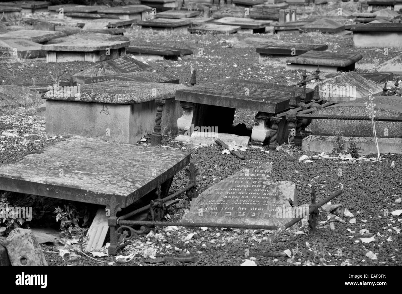 The Novo Cemetery belonging to Portuguese and Spanish Jews in Mile End ...