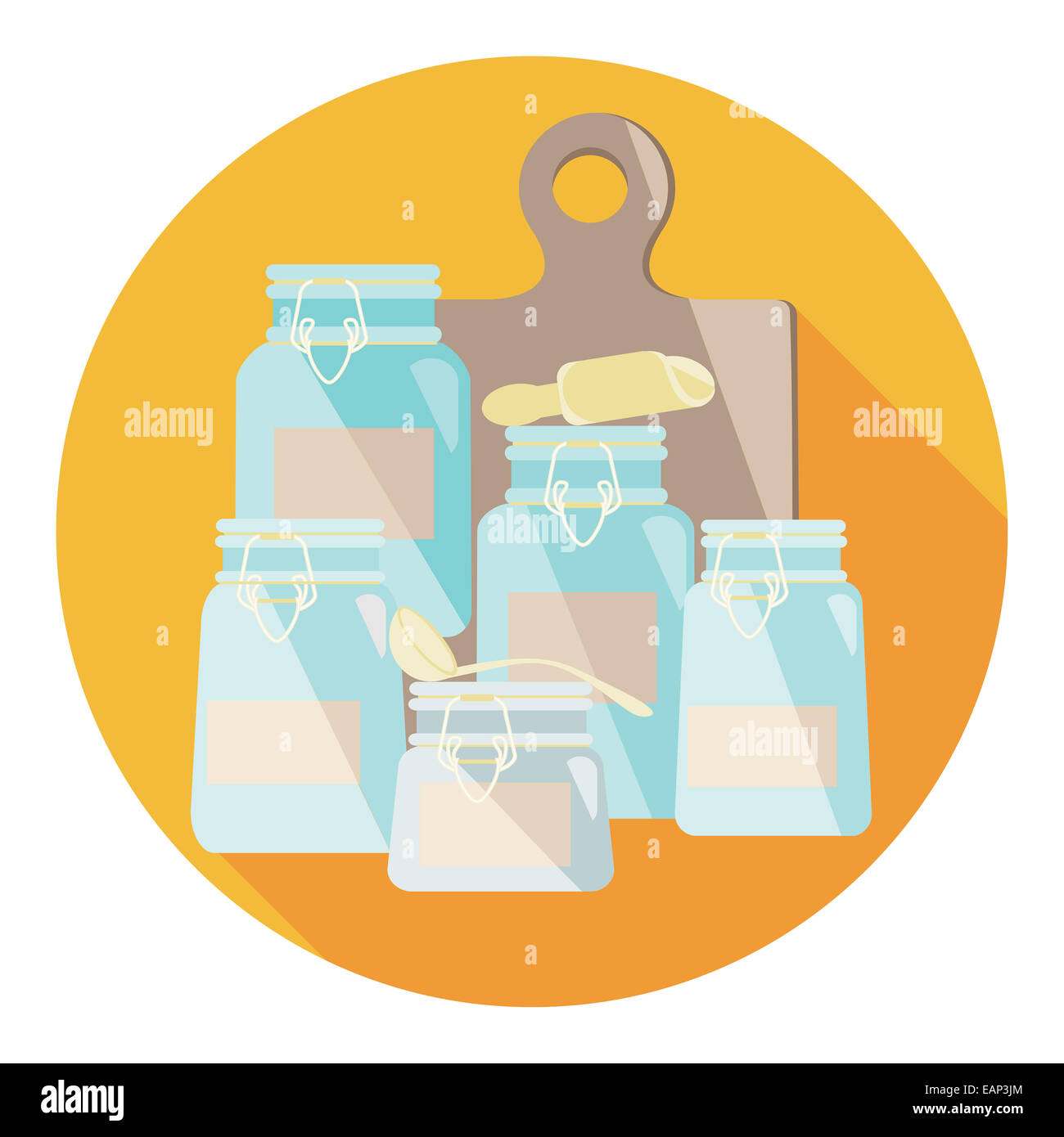 Retro glass containers Cut Out Stock Images & Pictures - Alamy