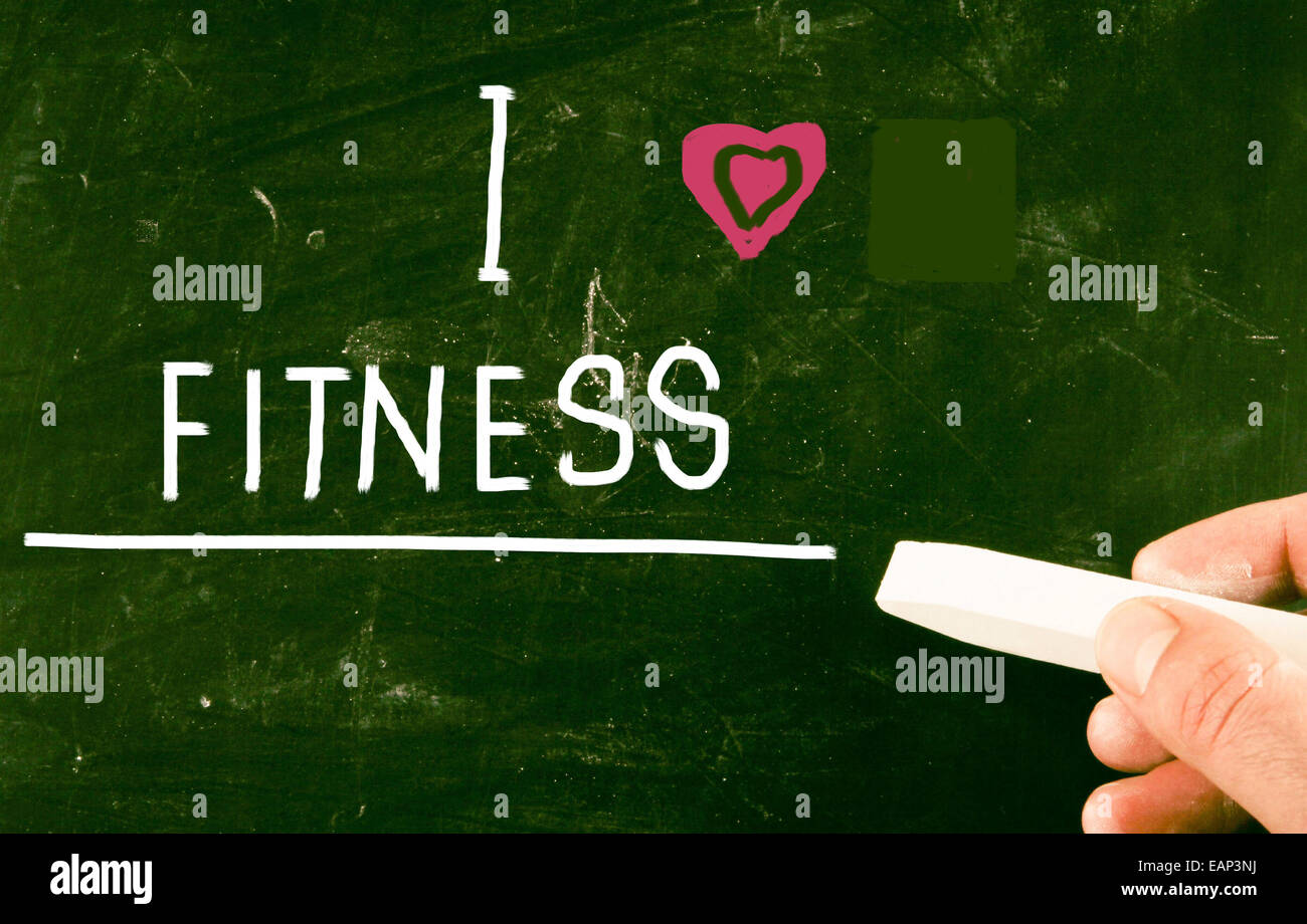 i love fitness Stock Photo - Alamy