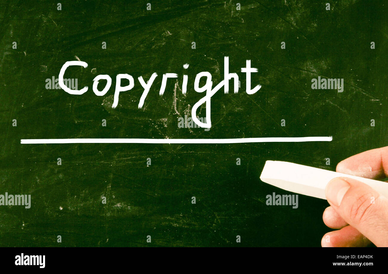 Blackboard copyright hi-res stock photography and images - Alamy