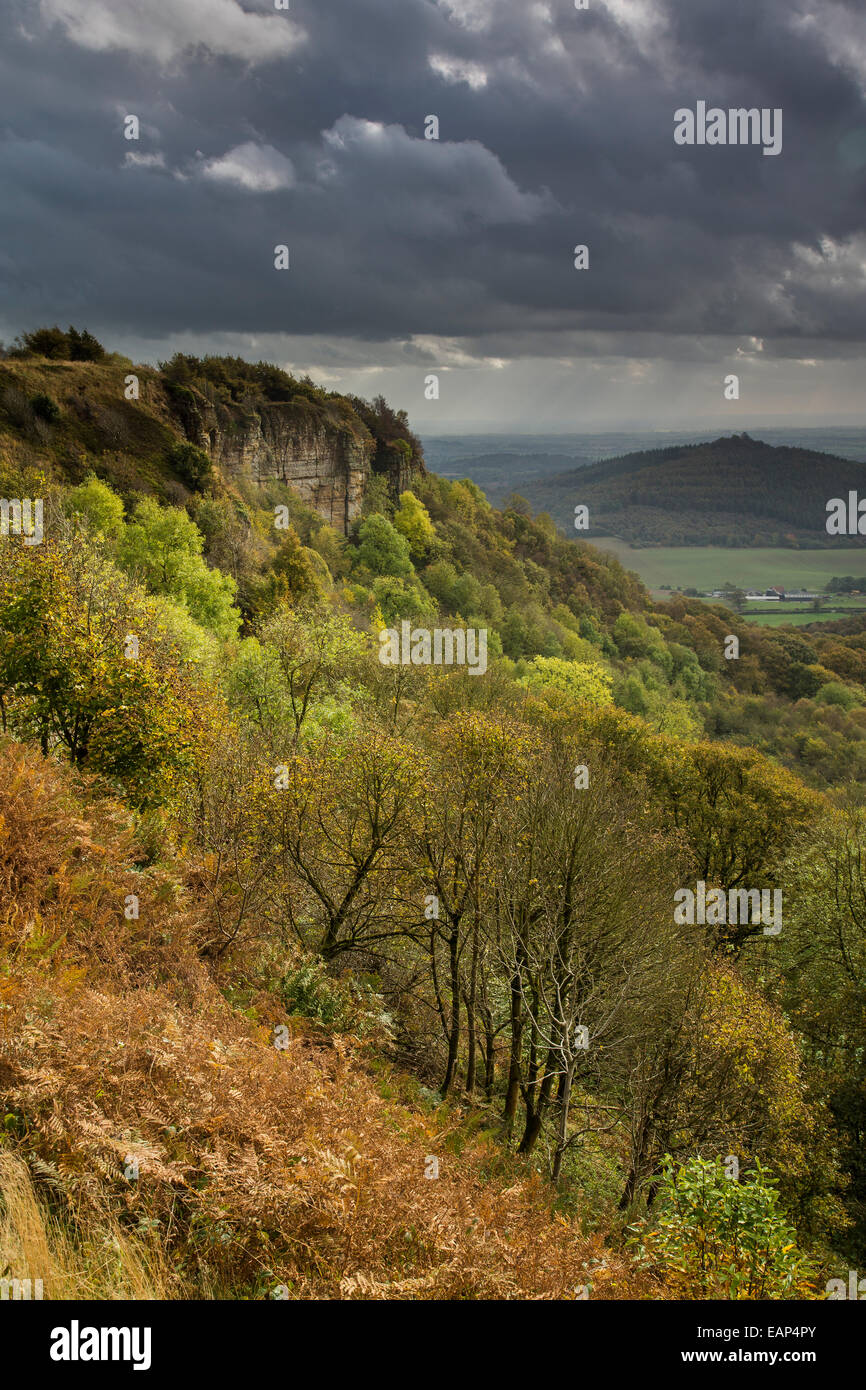 A View from the Whitestone Cliff at Sutton Bank, North Yorkshire Stock ...