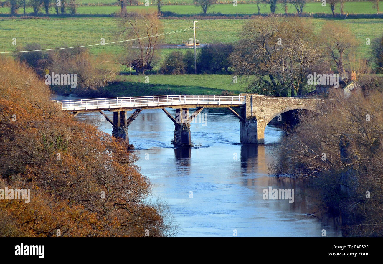Whitney on Wye Toll Bridge, Herefordshire, attraction, toll, River, Wye ...