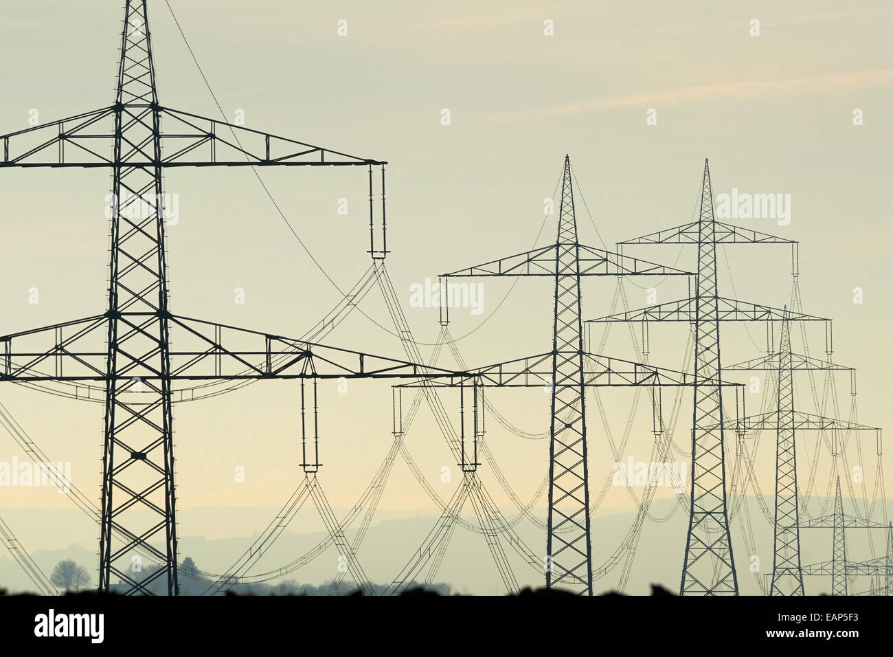 High tension power line hi-res stock photography and images - Alamy