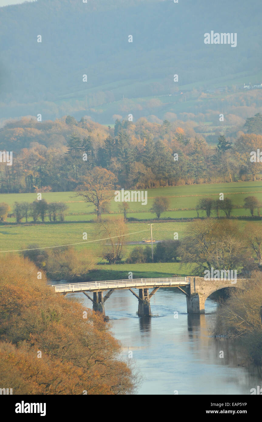 Whitney on Wye Toll Bridge, Herefordshire Stock Photo - Alamy