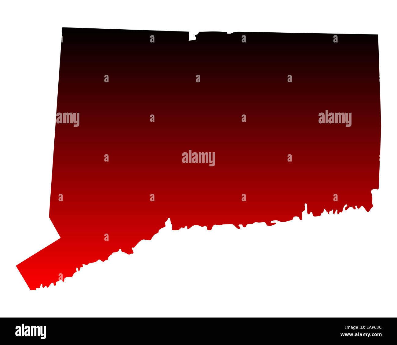 Map of Connecticut Stock Photo - Alamy