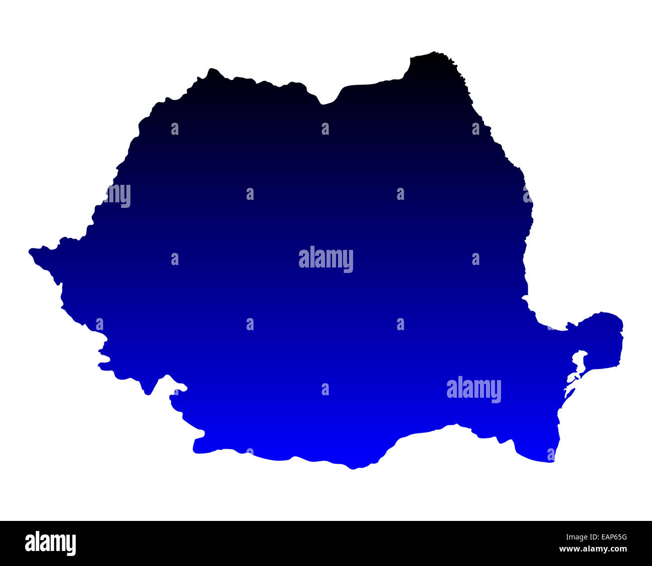 Map of Romania Stock Photo - Alamy