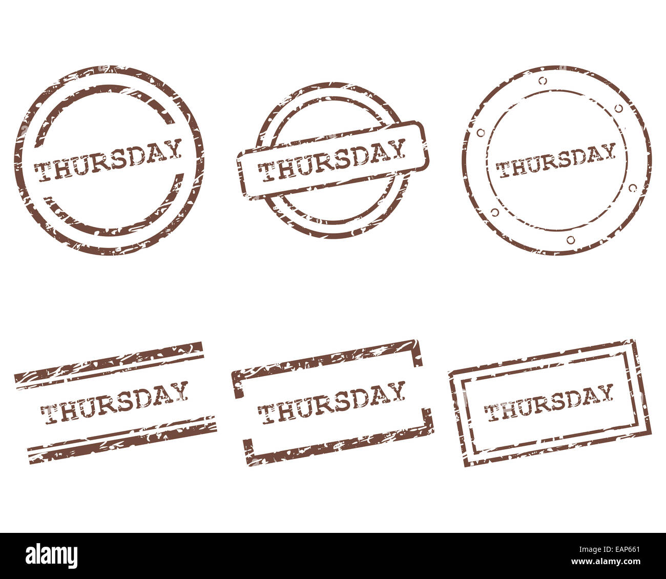 Thursday sticker Cut Out Stock Images & Pictures - Alamy