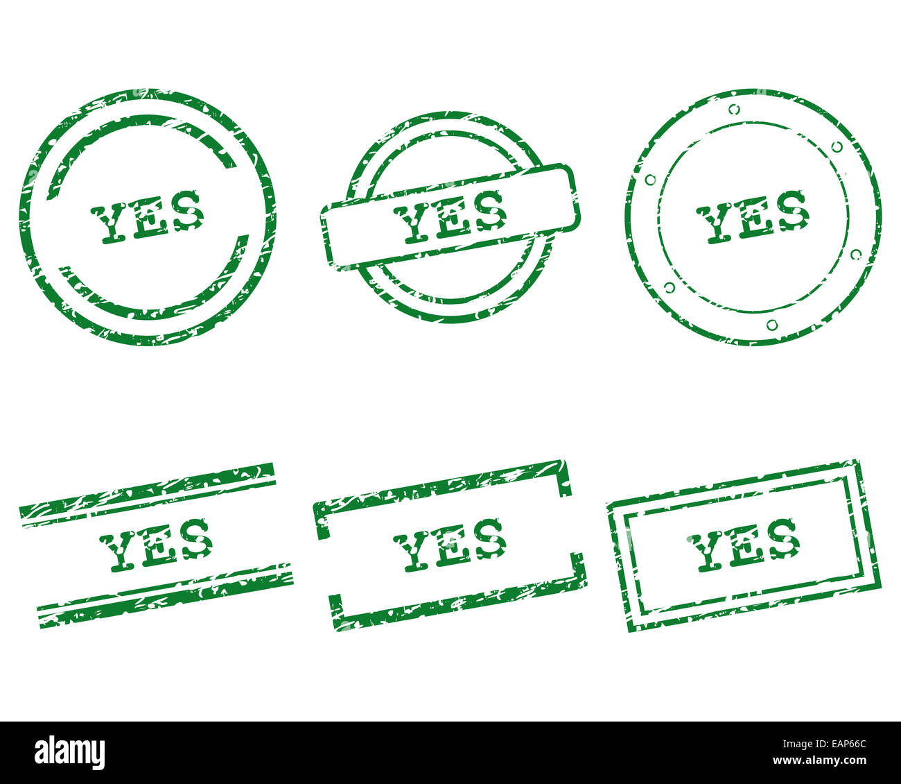 Yes sticker Cut Out Stock Images & Pictures - Alamy