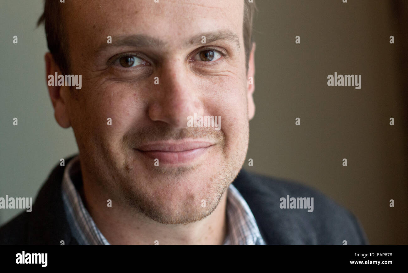 Hamburg, Germany. 19th Nov, 2014. US actor Jason Segel smiles during an ...