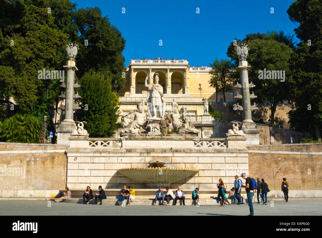Piazza del Popolo, Tridente, Centro storico, Rome, Italy Stock Photo ...