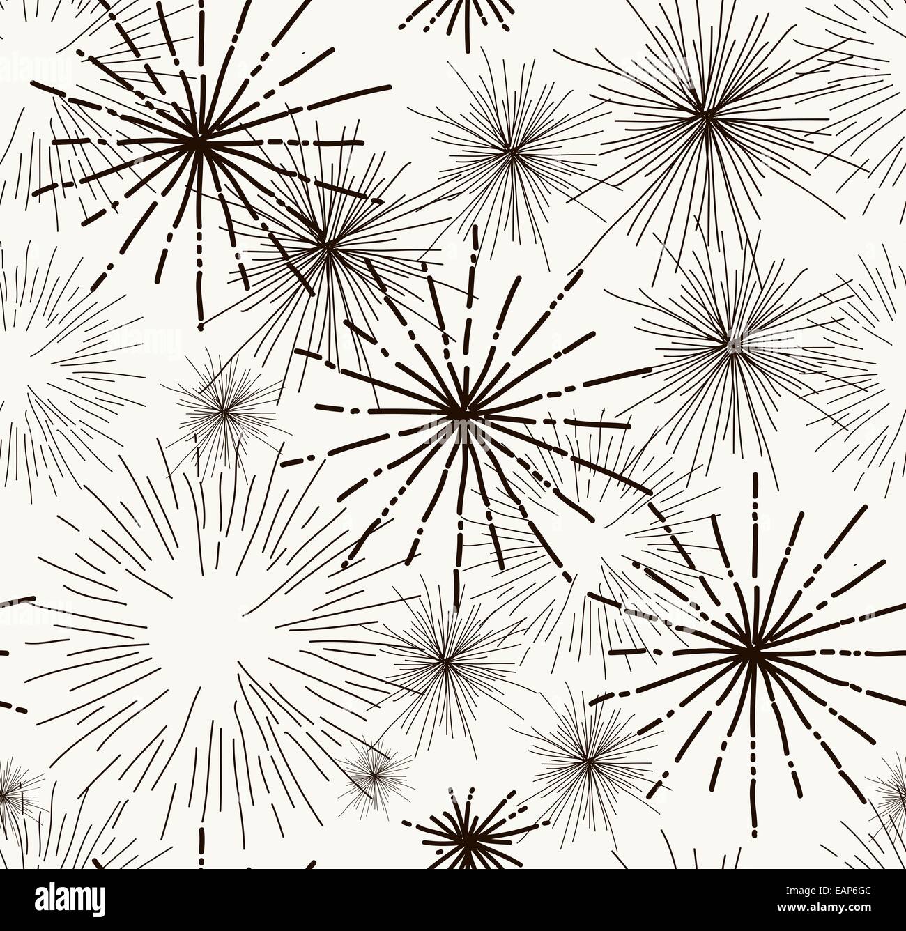 Abstract hand drawn stars seamless pattern texture background. EPS10 ...