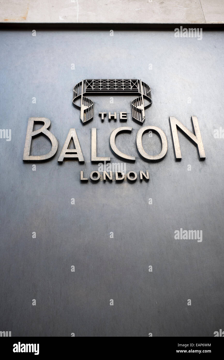 The Balcon Restaurant St James London Stock Photo - Alamy