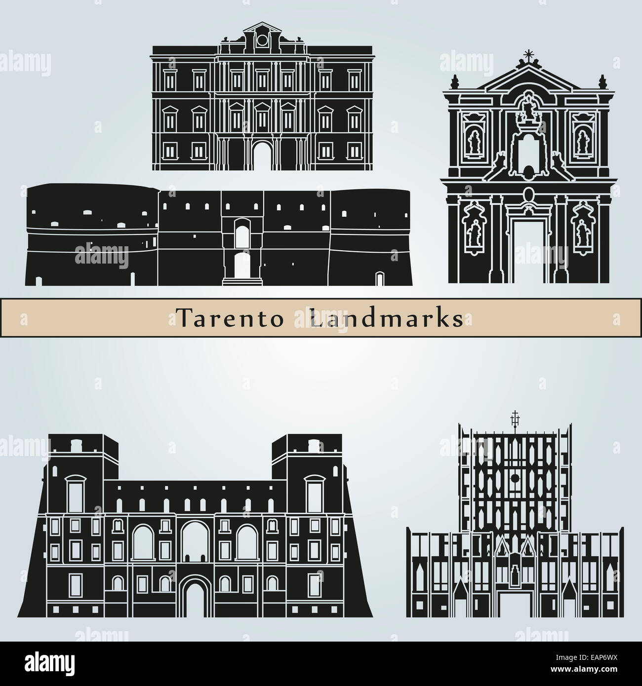 Tarento landmarks and monuments Stock Photo - Alamy
