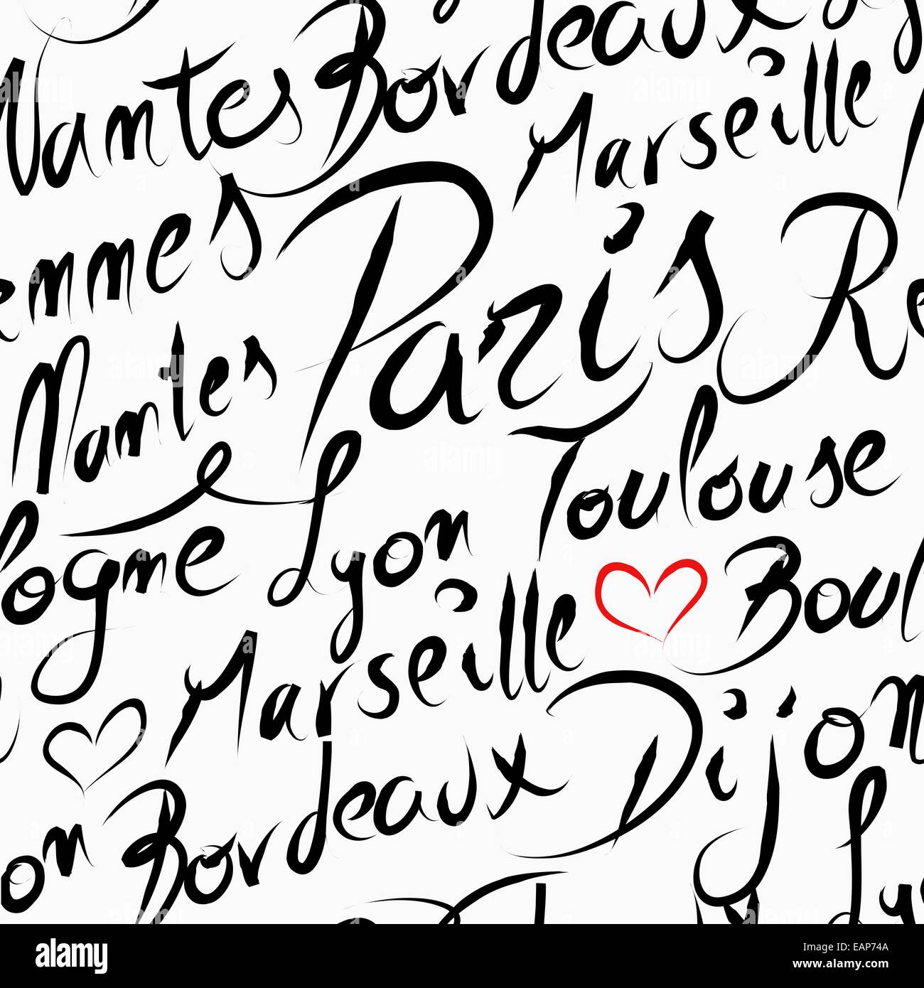 Paris calligraphy High Resolution Stock Photography and Images - Alamy