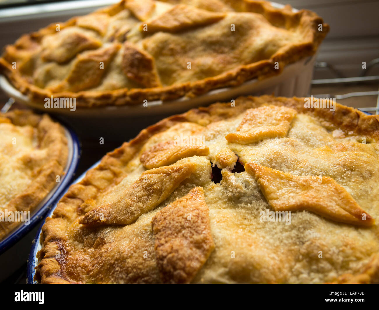 home cooked pies Stock Photo - Alamy