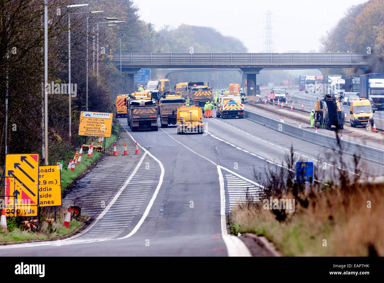 Closed motorway hi-res stock photography and images - Alamy