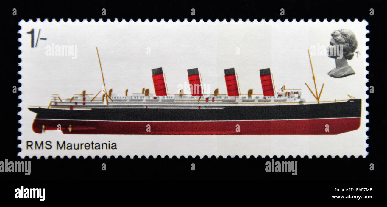 Postage stamp. Great Britain. Queen Elizabeth II. British Ships. 1969 ...