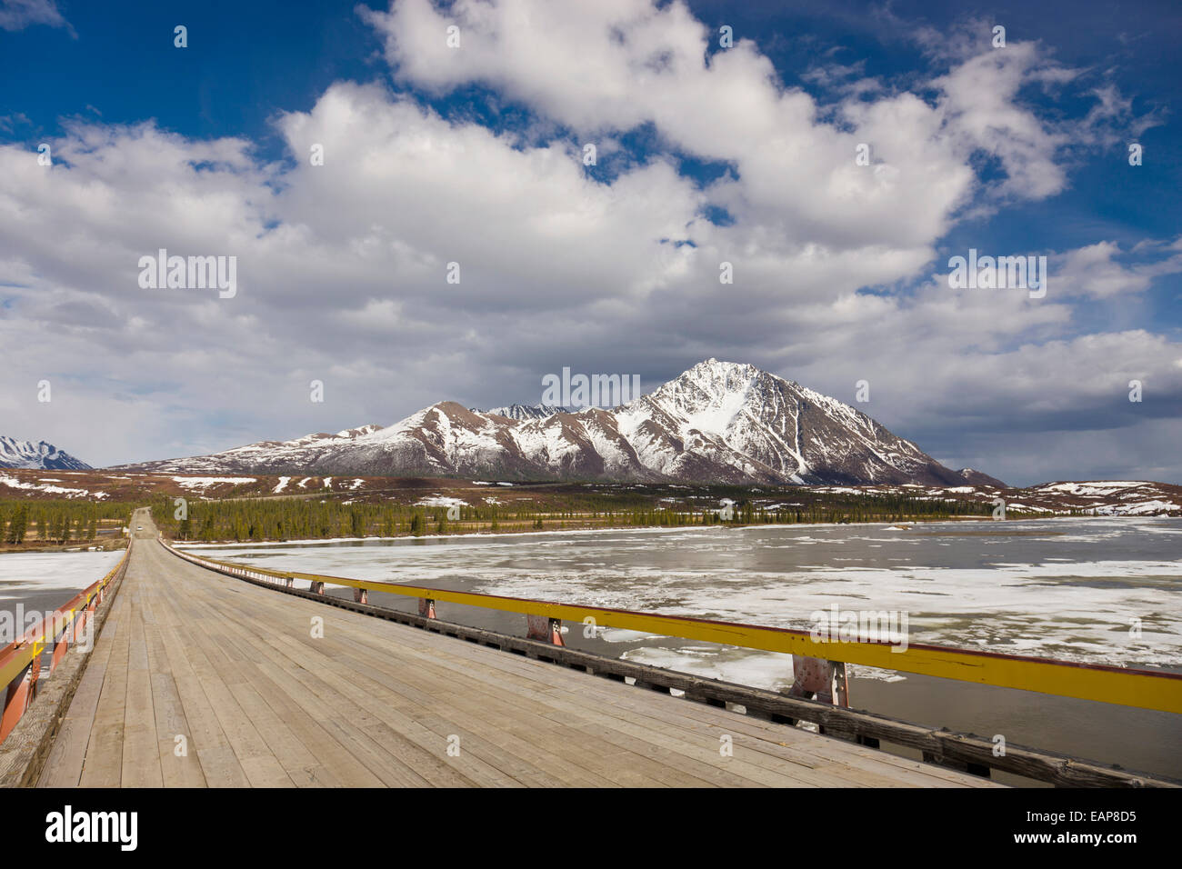 The Denali Highway Bridge Over The Susitna River With Clearwater ...