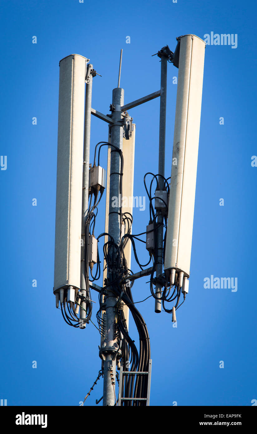 Mobile communication antenna for telephones Stock Photo - Alamy