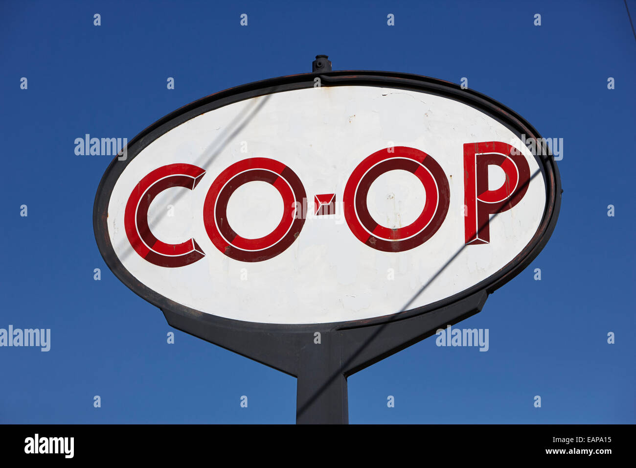 old canadian co-op roadside sign Saskatchewan Canada Stock Photo - Alamy