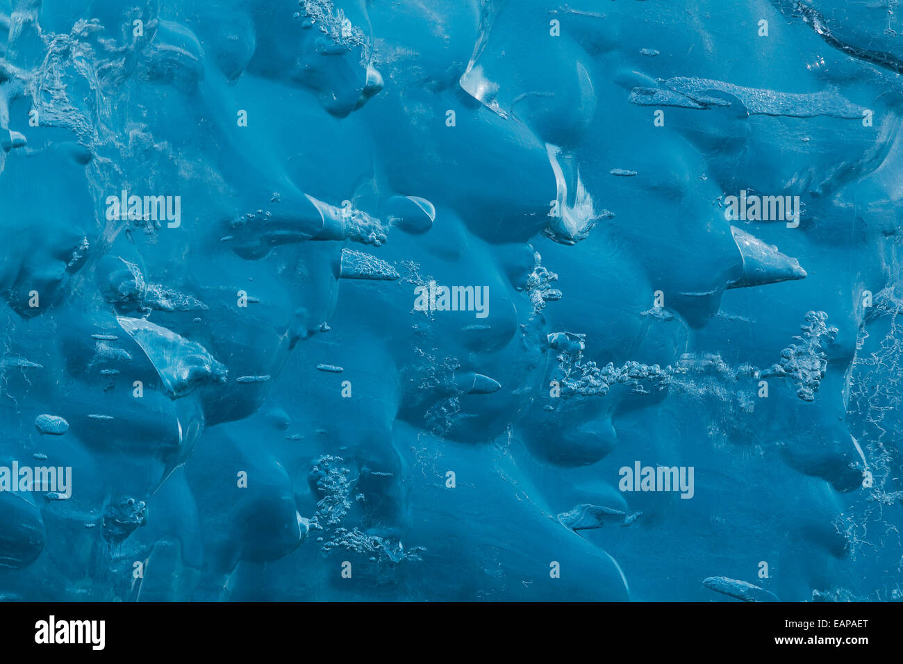 Close Up Of Blue Glacier Ice, Southeast Alaska, Summer Stock Photo - Alamy