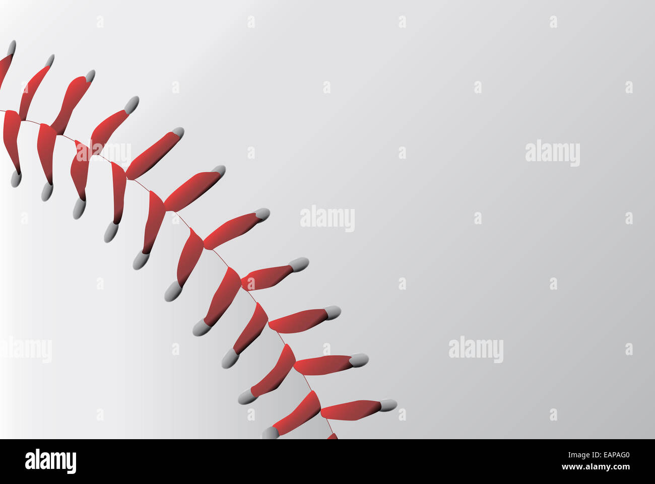 Baseball red stitching on a faded white background Stock Photo - Alamy