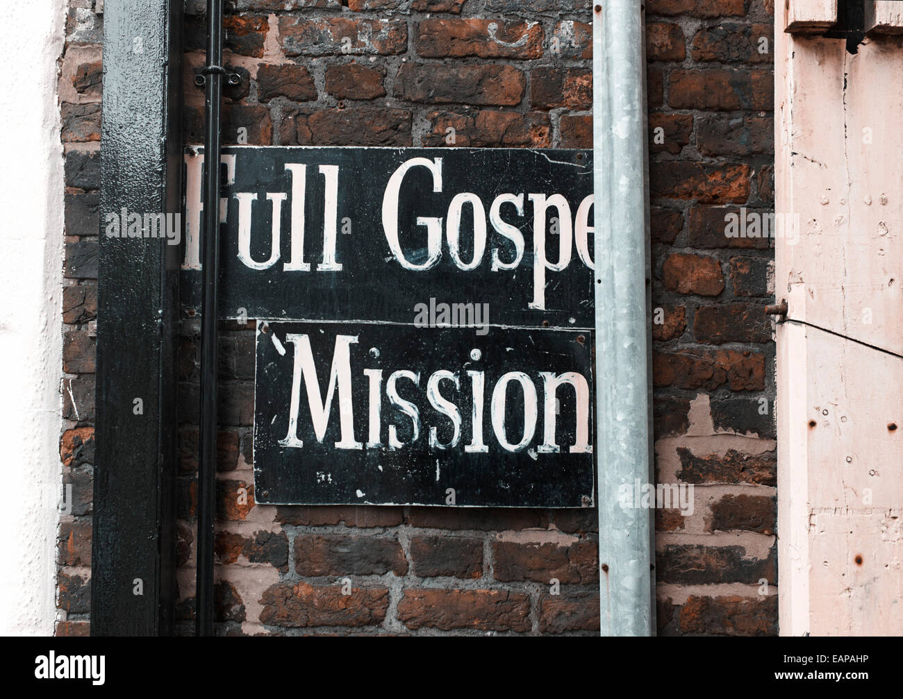 Full Gospel Mission sign Stock Photo - Alamy