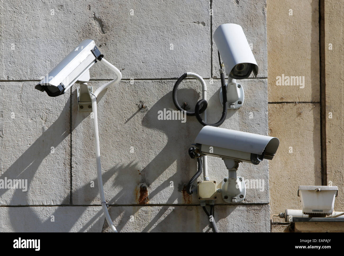 Security surveillance cameras of the streets Stock Photo - Alamy