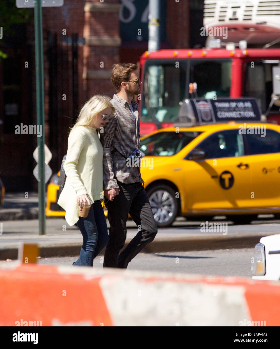 Dakota Fanning spotted out in New York with her model boyfriend, Jamie ...